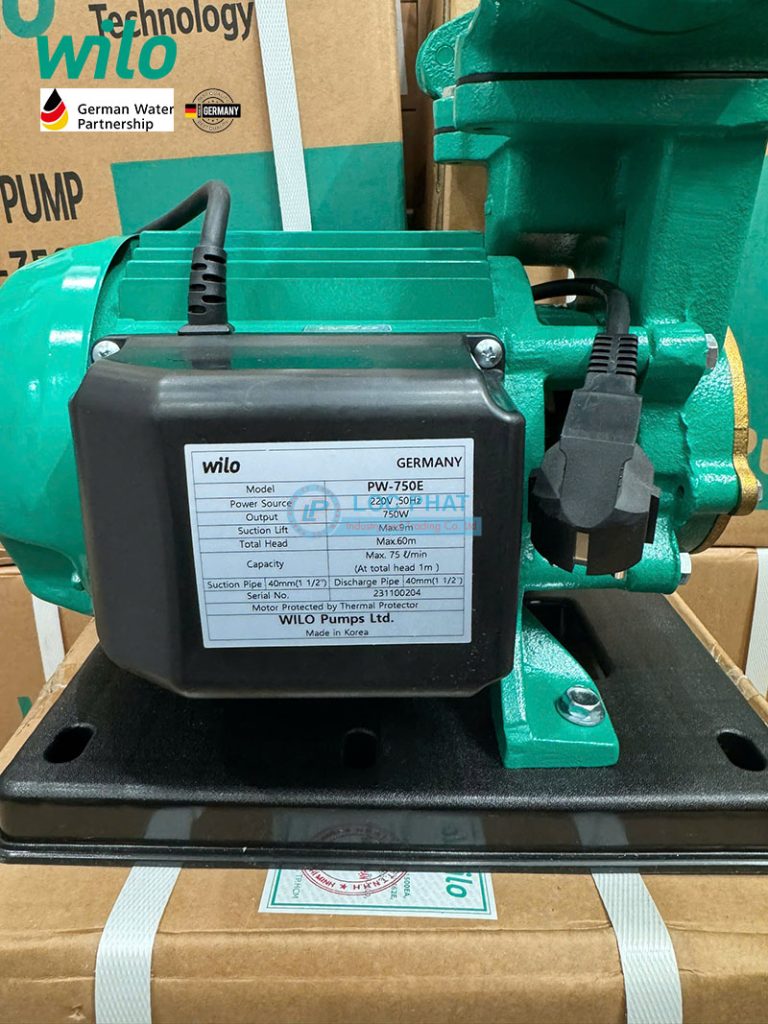 Máy bơm nước hút chân không đẩy cao WiLo PW-750E